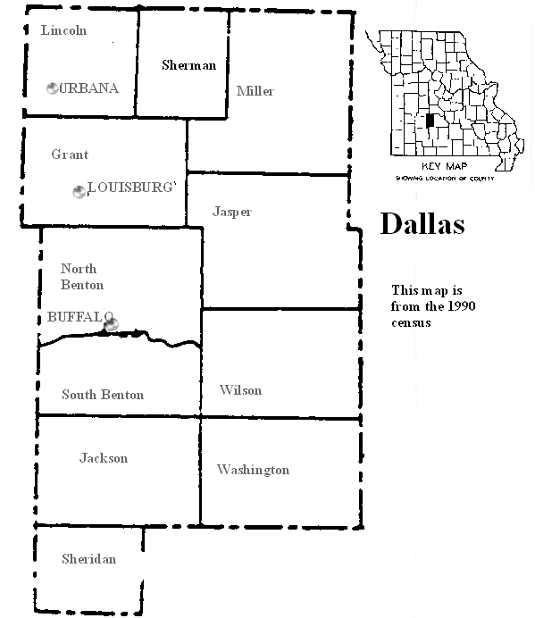 Dallas County Missouri Maps And Gazetteers