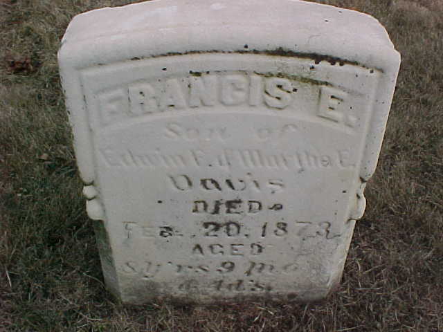 Francis E Davis (1864-1873) - Mémorial Find a Grave